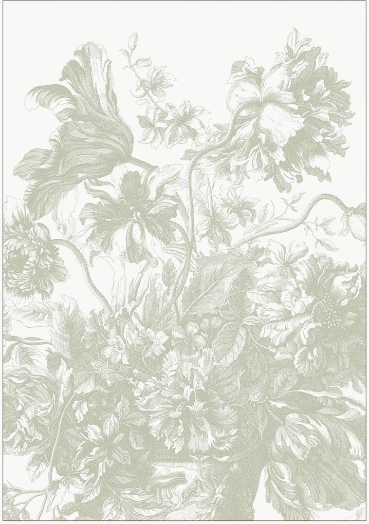 Tapeta Engraved Flowes