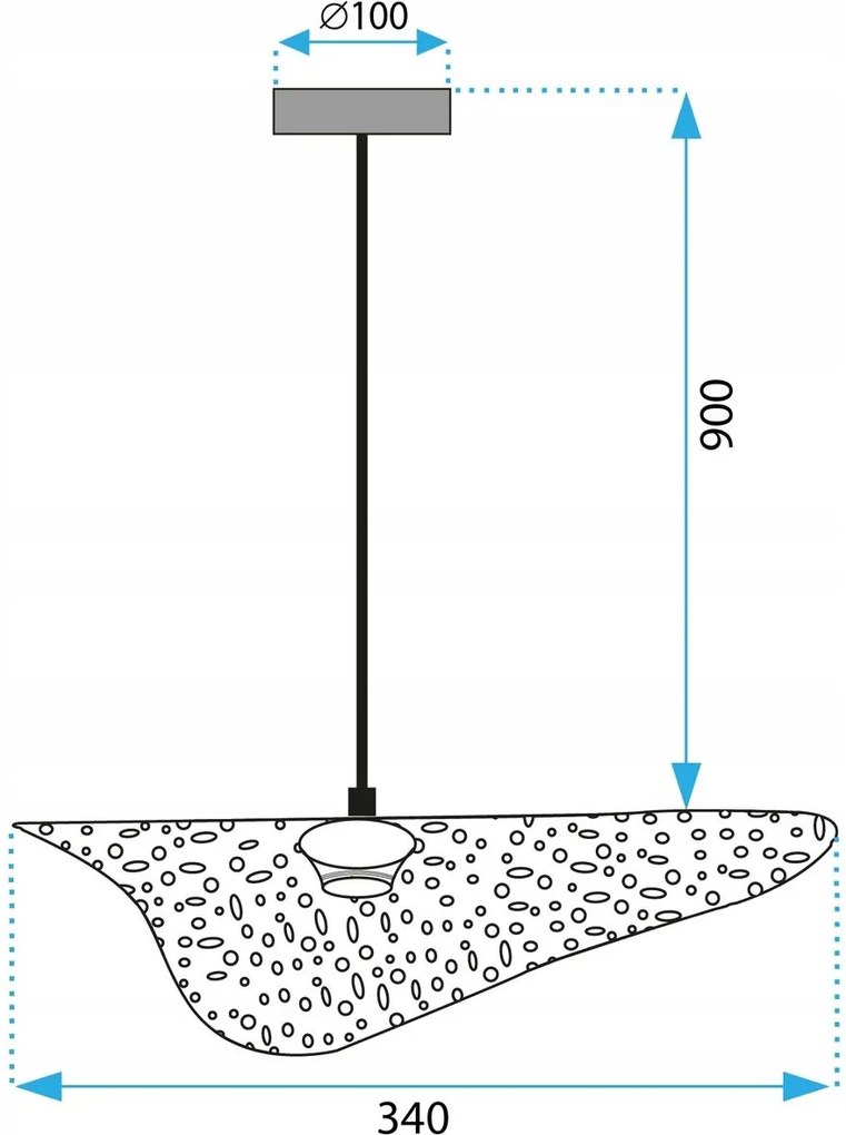 Toolight Toolight, stropní svítidlo 1xE27 APP1468-1CP, černá-zlatá matná, OSW-02445