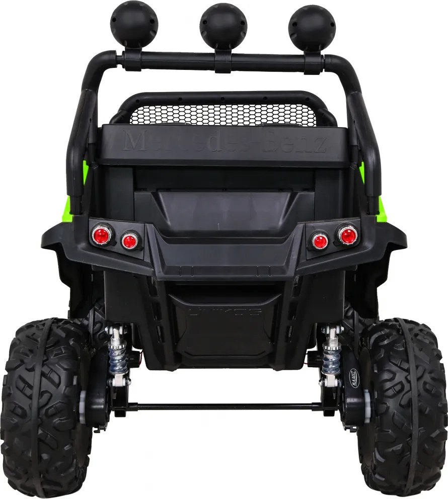 Ramiz Mercedes Benz Unimog elektrické autíčko pro děti zelené + pohon 4x4