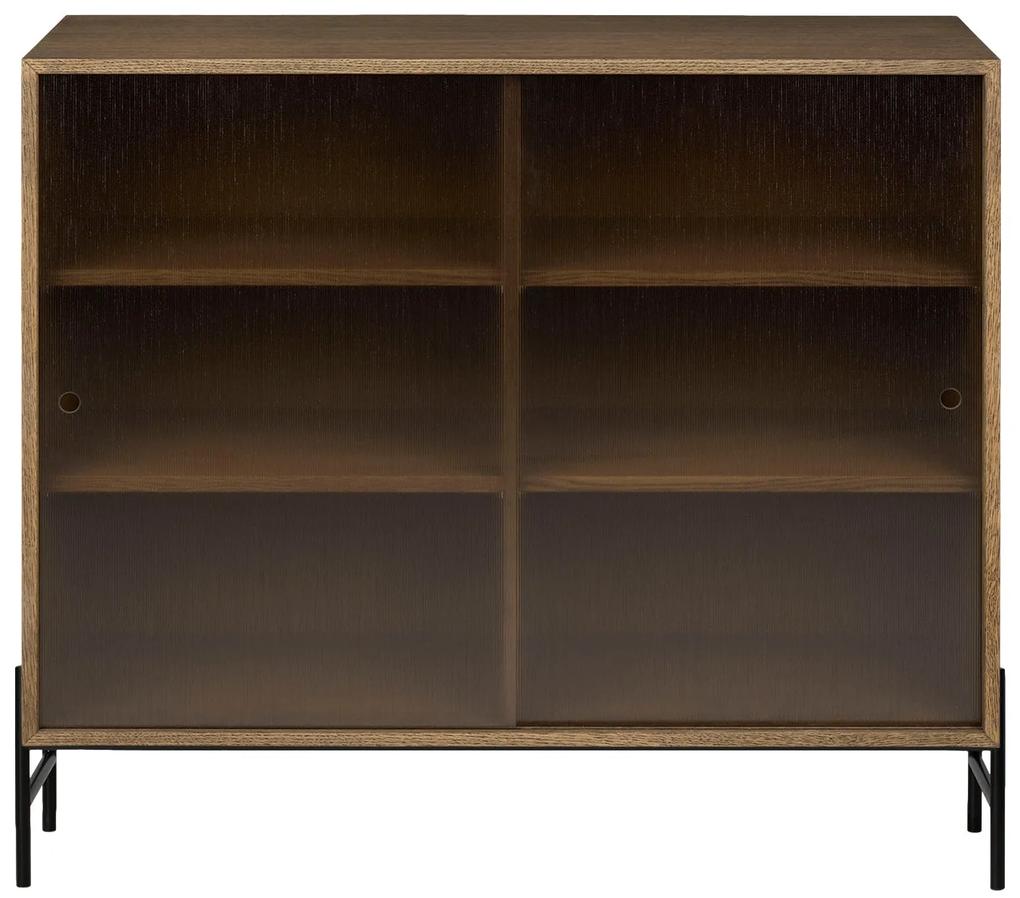 NORTHERN Skříňka Hifive Glass Cabinet, Smoked Oak, 75 cm / podstavec 28 cm