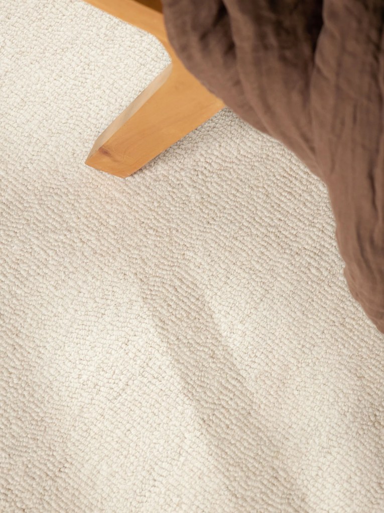 ELLE Decoration, Kusový koberec Puristic Knots 106318 Natural White z kolekce Elle, 160x230, bílá, ložnice
