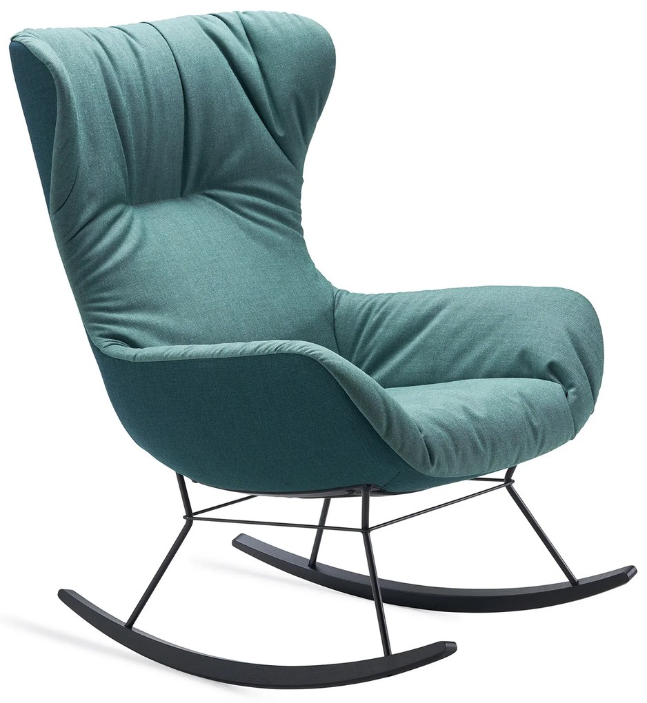 Freifrau Manufaktur designová houpací křesla Leya Rocking Wingback Chair