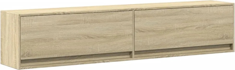 Nástěnná TV skříňka s LED dub sonoma 180 x 31 x 38 cm 3307949