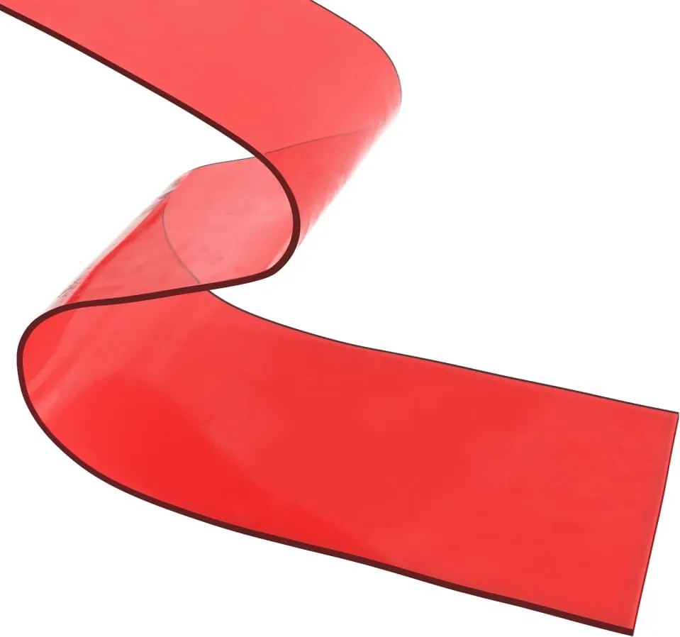 Závěs do dveří červený 200 mm x 1,6 mm 10 m PVC 153865
