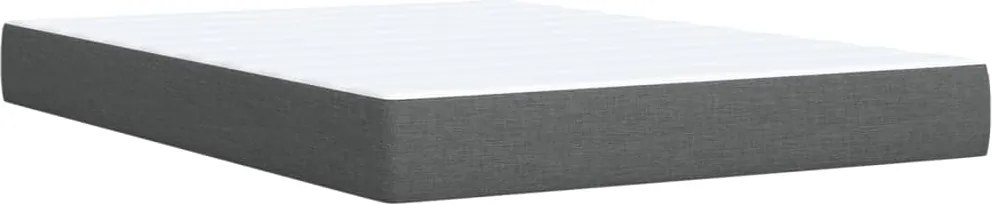 Box spring postel s matrací tmavě šedá 140x200 cm textil 3285381