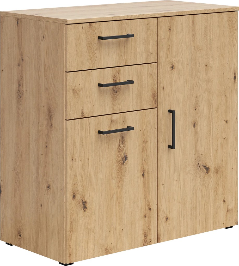 XXXLutz KOMODA, dub artisan, 80/83/40 cm Carryhome - Široké komody - 002427022126