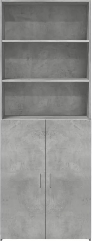 Skříň highboard betonově šedá 70x42,5x185 cm kompozitní dřevo 3281374