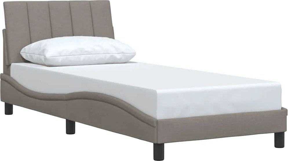 Rám postele bez matrací Hanko taupe 90x200 cm textil 3310367