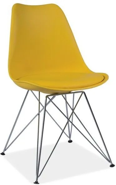 Jídelní židle Tim - žlutá