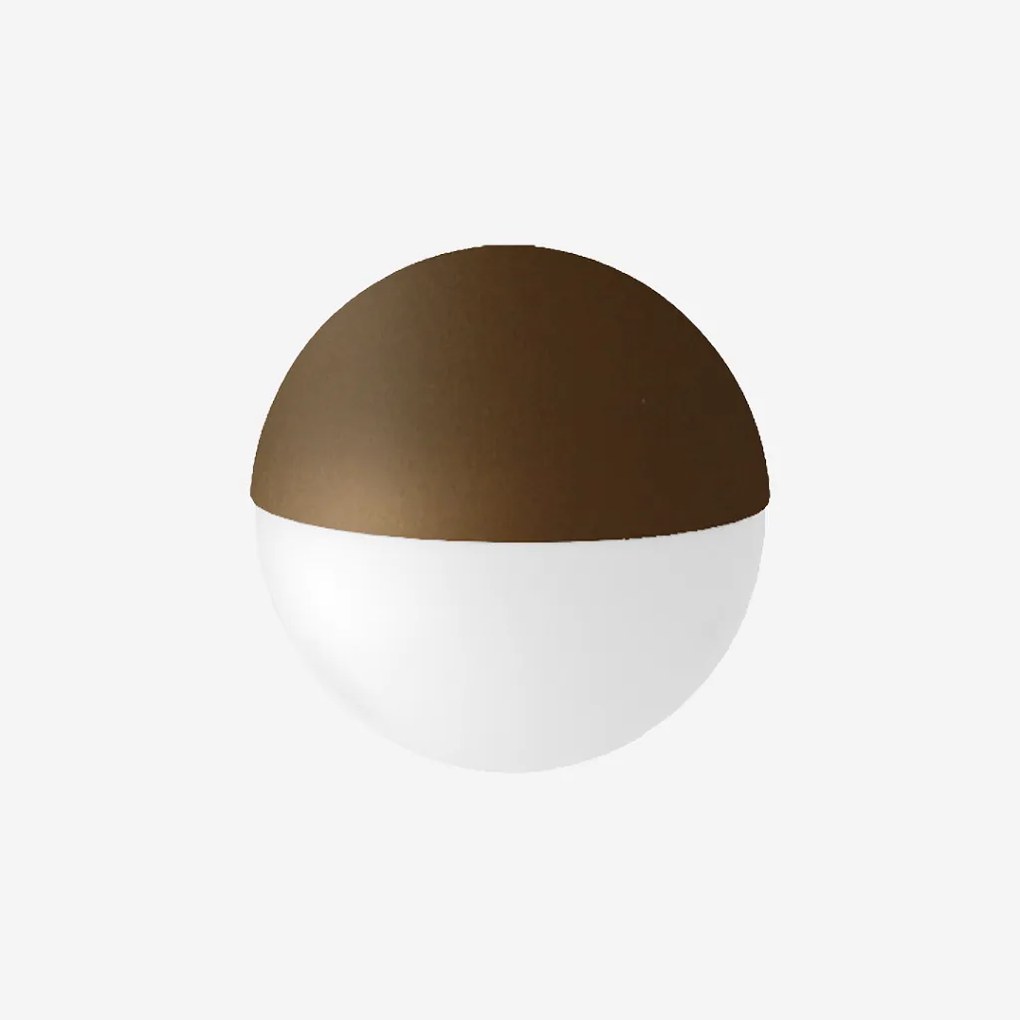 Nástěnná lampička ve tvaru koule Semiluna E27  Nástěnná lampička ve tvaru koule Semiluna E27 Barva: Bronz, Vypínač: Na svítidle