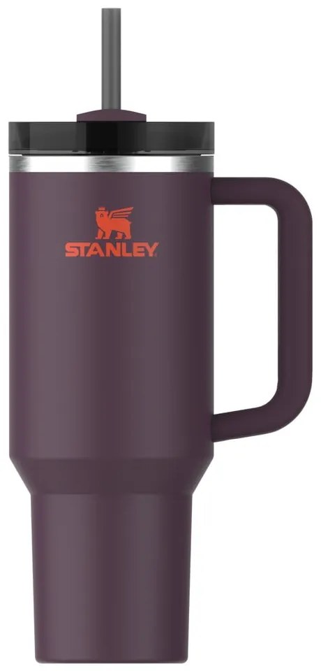 Tmavě fialová termoska s brčkem z nerezové oceli 1,18 l Quencher H2.0 FlowState Tumbler Plum – Stanley