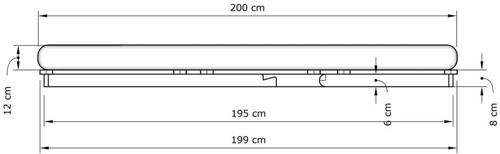 Rozkládací futonová pohovka LAYTI 03 140 cm z - výběr z 10 provedení