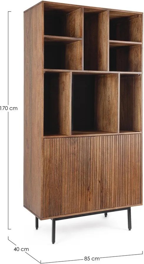 Skříň z mangového dřeva v přírodní barvě 85x170x40 cm Tadita – Bizzotto