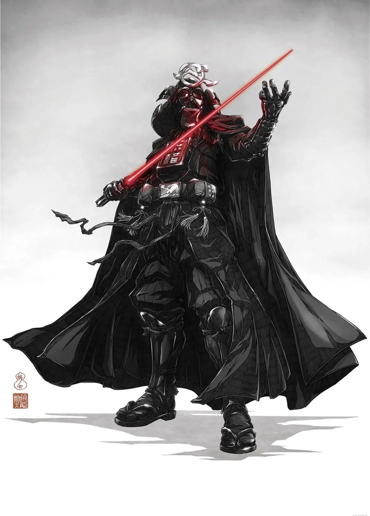 Komar Plakát Star Wars Vision Samurai Dark Lord 50 cm x 70 cm