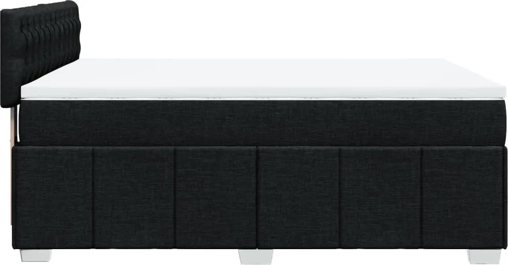 Box spring postel s matrací černá 160x200 cm textil 3289428