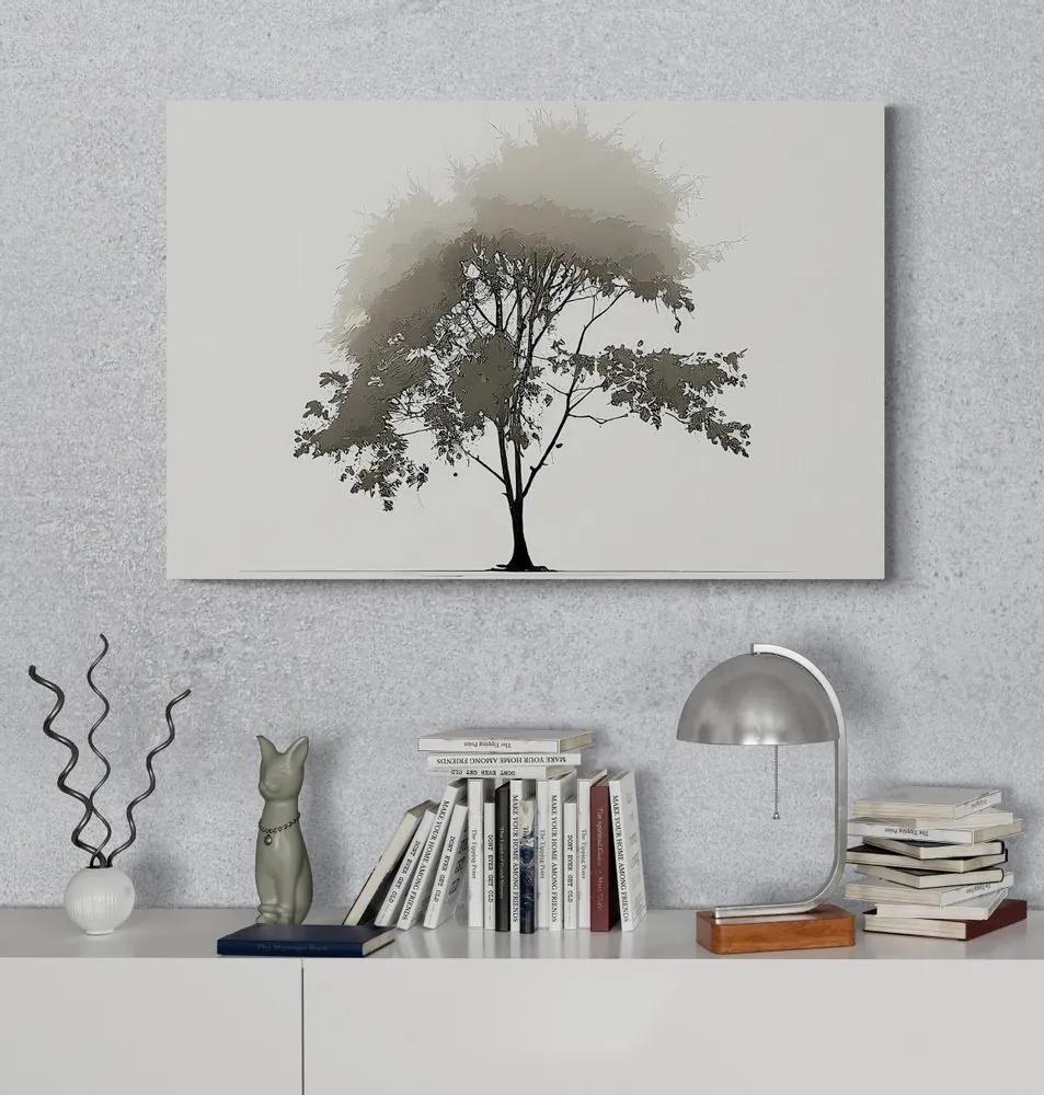 Obraz minimalistický listnatý strom - 90x60