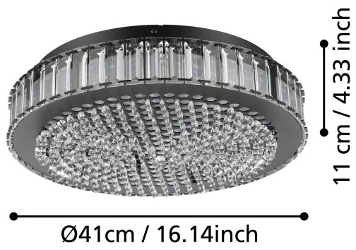 Eglo 390248 - LED Stmívatelné stropní svítidlo BALPARDA LED/23,5W/230V 4000K