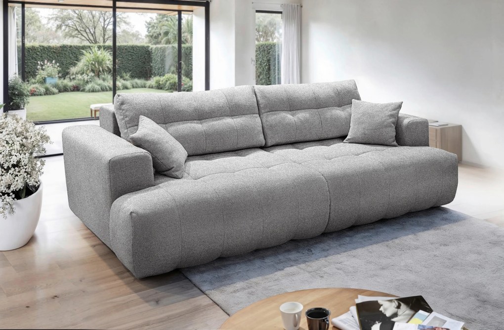 XXXLutz POHOVKA BIG SOFA, plast, textil, kompozitní dřevo, šedá MID.YOU - Pohovky - 000694010205
