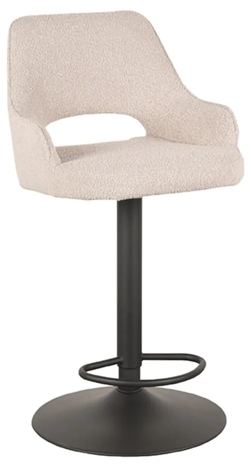 LABEL51 barová židle FER krémové bouclé CM-55.014