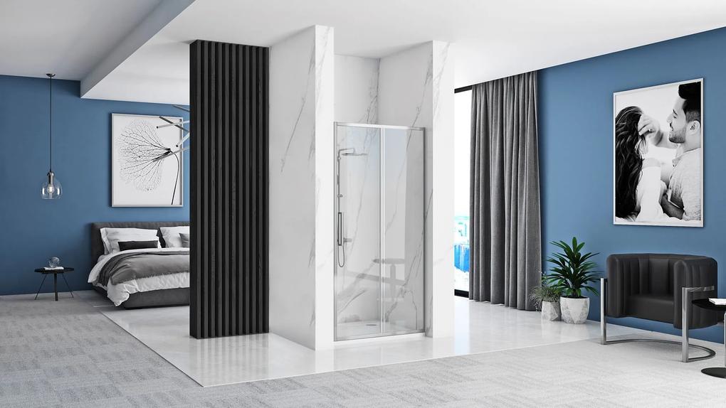 Rea Rapid Slide, posuvné sprchové dveře 1200 x 1950 mm, 6mm čiré sklo, chromový profil, REA-K5602