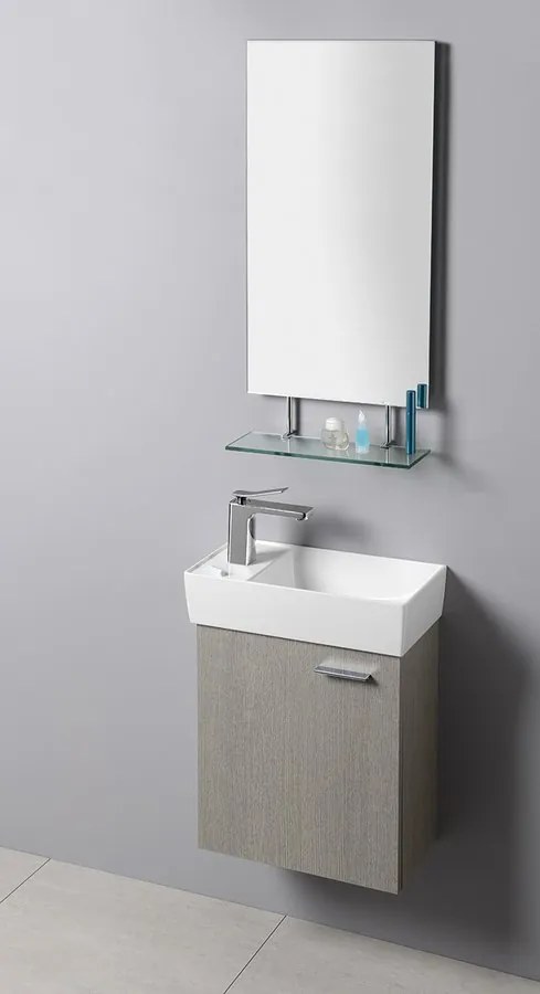 Sapho Wega zrcadlo s policí 50 x 80 cm bez osvětlení bílá 60092-5