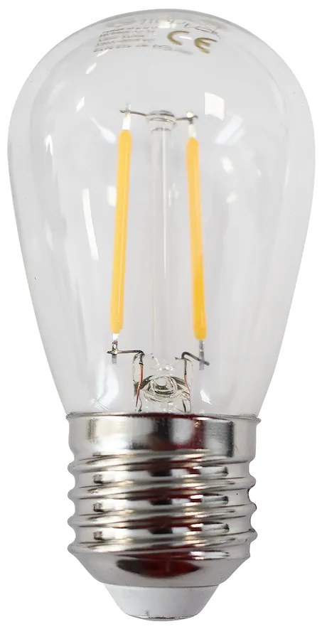 Dekorační LED žárovka E27 teplá 2700k 1w 70 lm