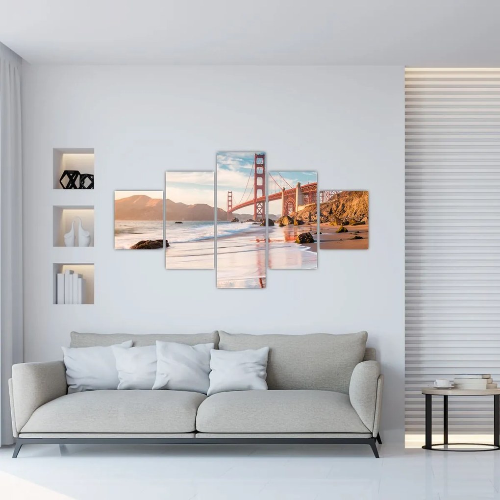 Obraz - Golden Gate Bridge (125x70 cm)