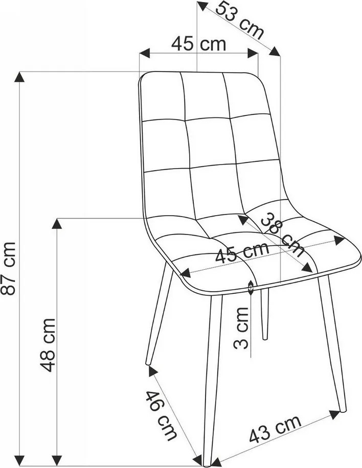 Jídelní židle Payton, béžová