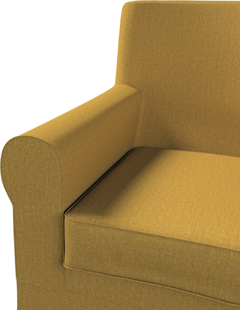 Potah na křeslo IKEA Ektorp Jennylund barva žlutá látka pletený vzor