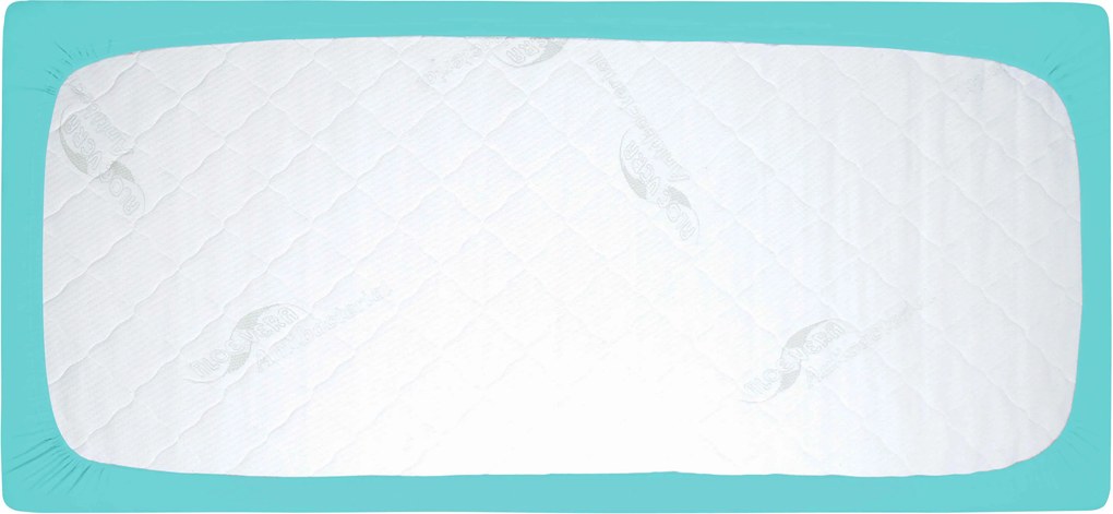Jersey prostěradlo světle tyrkysové na výšku matrace do 20 cm Velikost: 90 x 200