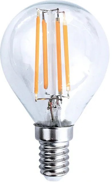 Solight LED žárovka retro, miniglobe, 4W, E14, 3000K, 360°, 440lm