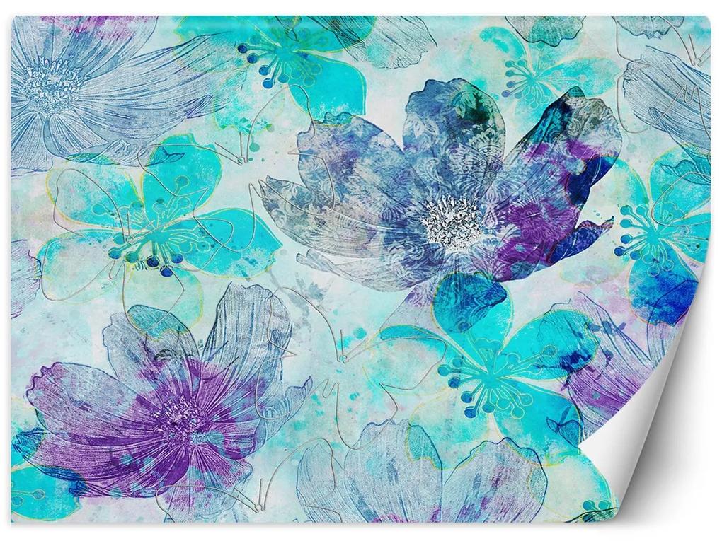 Gario Fototapeta Barevné třešňové květy - Andrea Haase Materiál: Vliesová, Rozměry: 200 x 140 cm