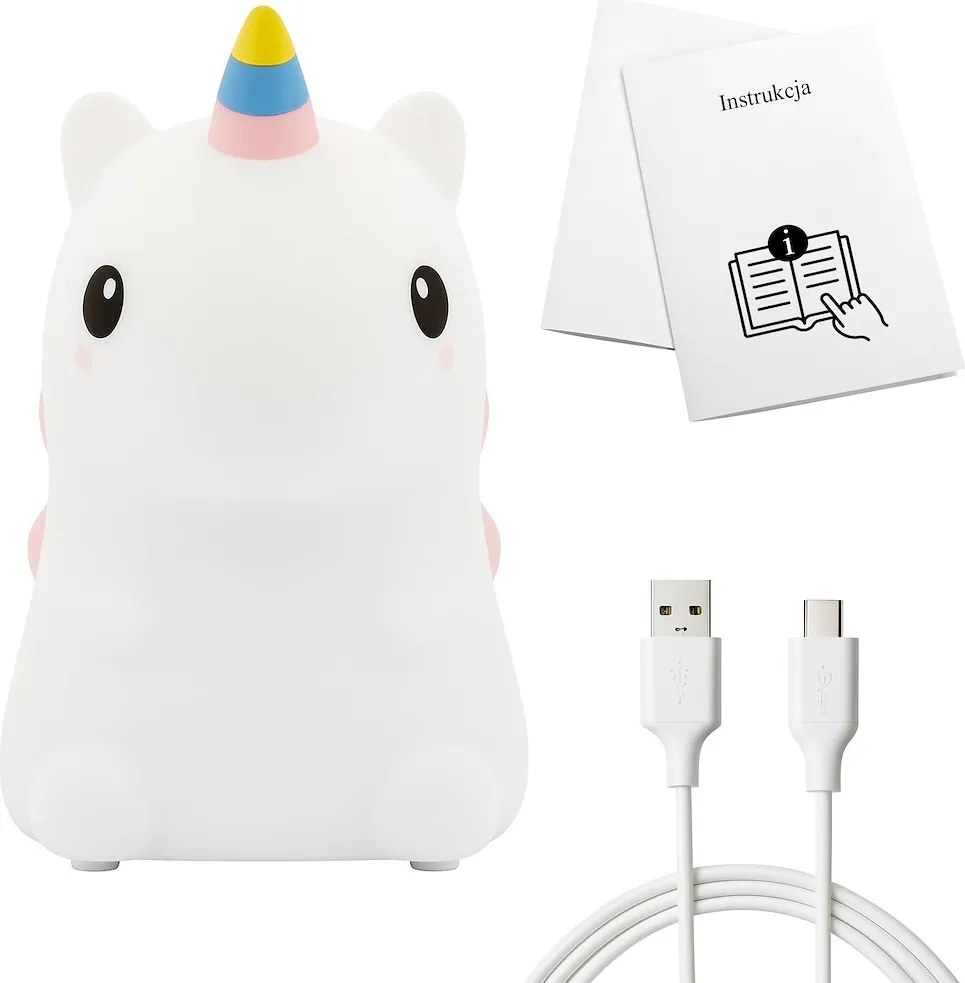 Dětská lampa Unicorn, 1w, 3000k, RGB