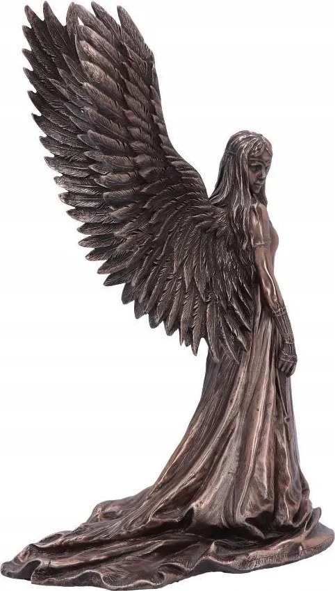 Figura anděla Duchovní Průvodce bronz (24 cm)