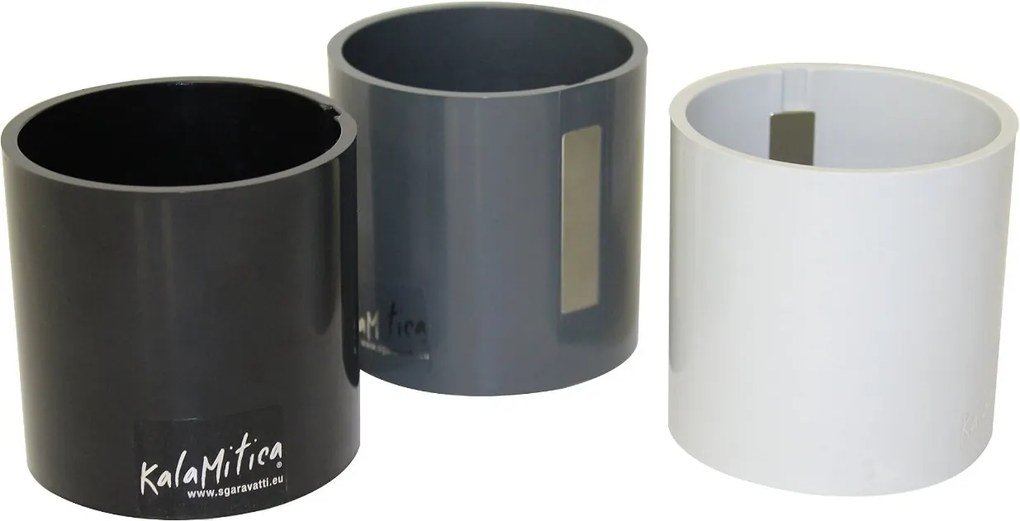 Sgaravatti Trend Set 3ks středních magnetických květináčů CYLINDER 6cm, černá