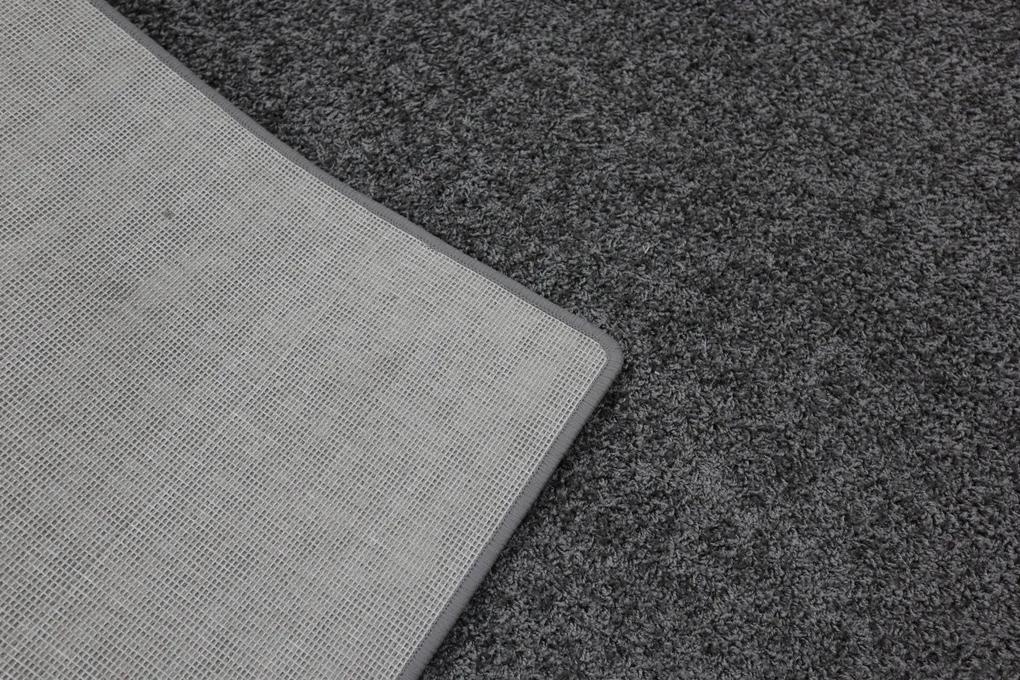 Vopi koberce Kusový koberec Color Shaggy šedý - 60x110 cm