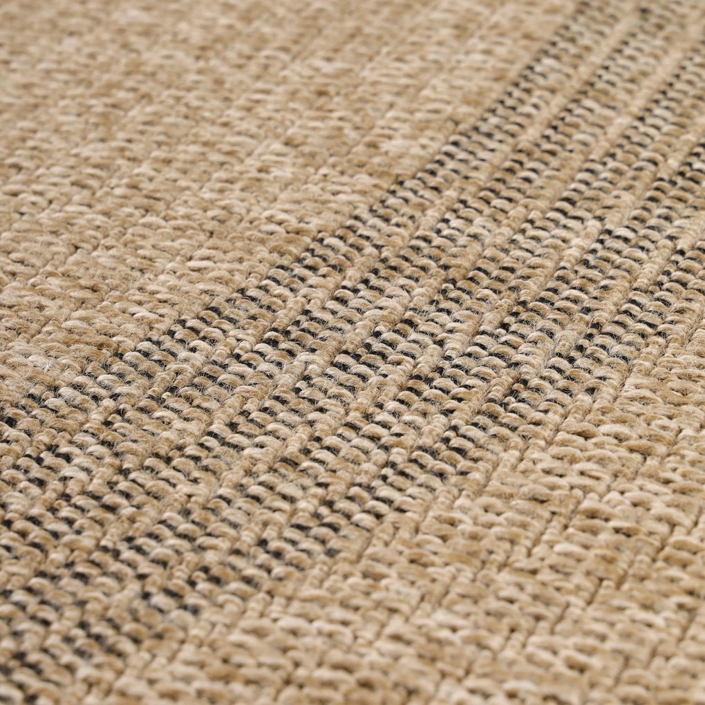 Ayyildiz, Kusový koberec Comilla 886 Black kruh, 80x80 (průměr) kruh, hnědá, chodba / předsíň