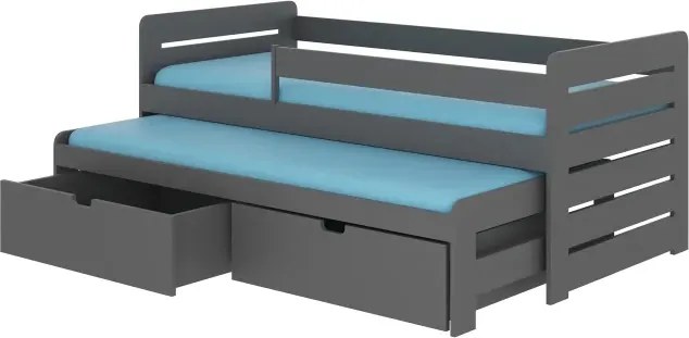 Postel dvojitá s bariérou TOMI 180x80