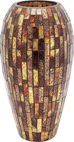 Váza Mosaico 40 cm - hnědá