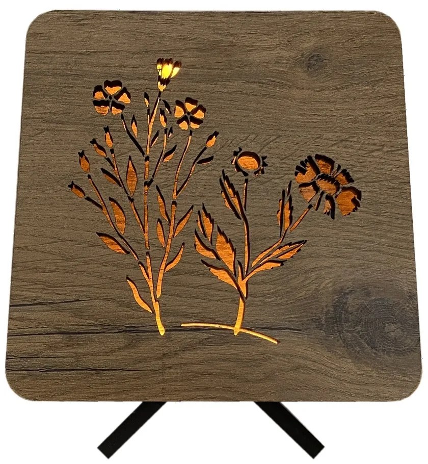 Li-Go "Hvozdík" lampa 19x19cm provedení povrchu: dub