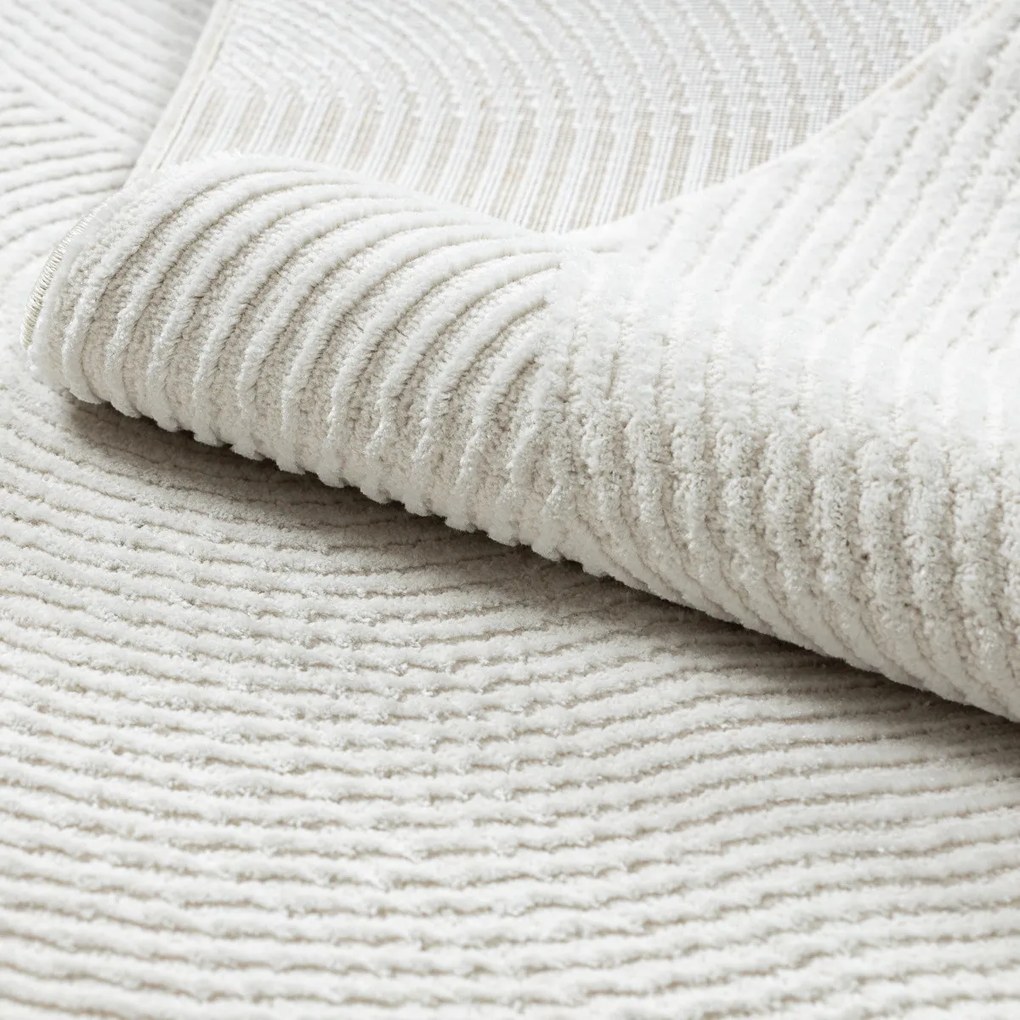 Dywany Łuszczów, Kusový koberec Balance 0194 cream, 120x170, bílá, ložnice