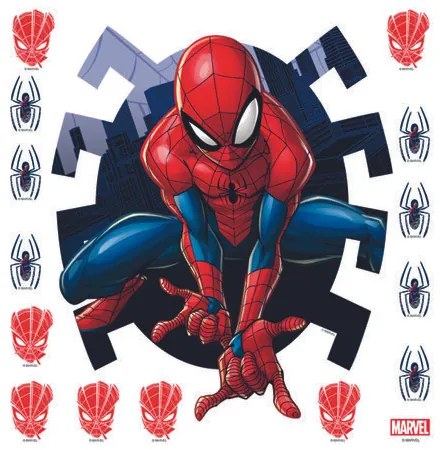 AG Art Samolepicí dekorace Spiderman, 30 x 30 cm