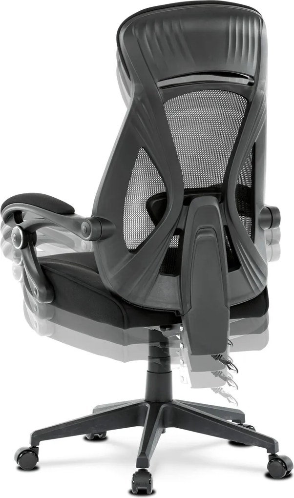 Ergonomická kancelářská židle VIGELTI - černá síťovina