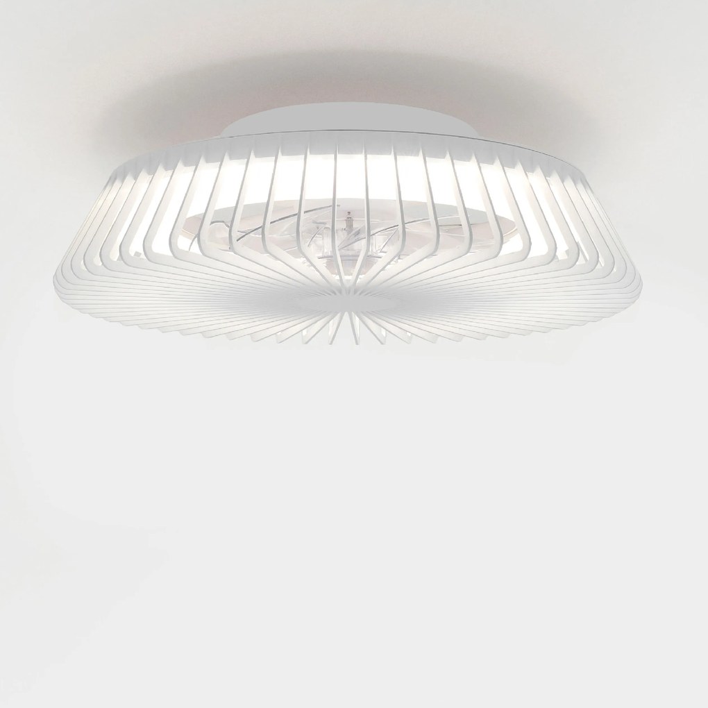 Mantra 7120 Himalaya, stropní svítidlo s ventilátorem a dálkovým ovladačem, LED 70W 2700K-5000K, bílá, průměr 63cm