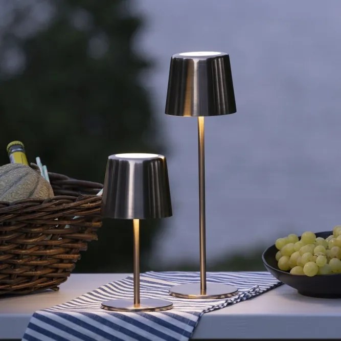 Brilliant G40939/29 Stolní AKU lampa XAANA světlá MĚĎ USB-C , CCT