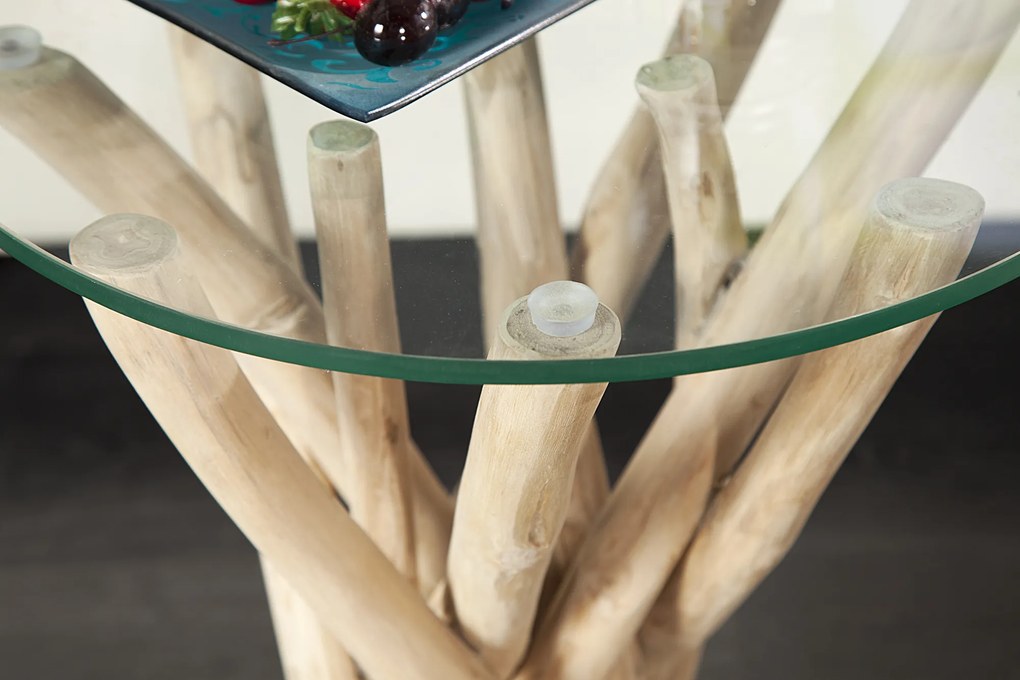 Noble Home Odkládací stolek Crosswood, 35 cm, přírodní