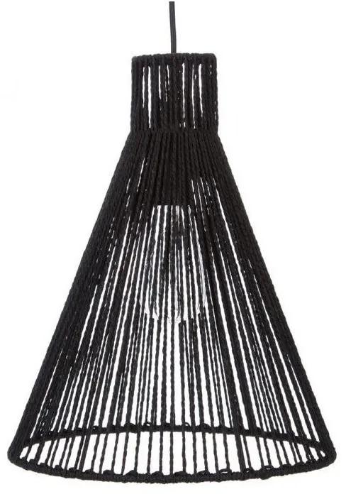 Závěsná lampa Puleng 30 cm černá