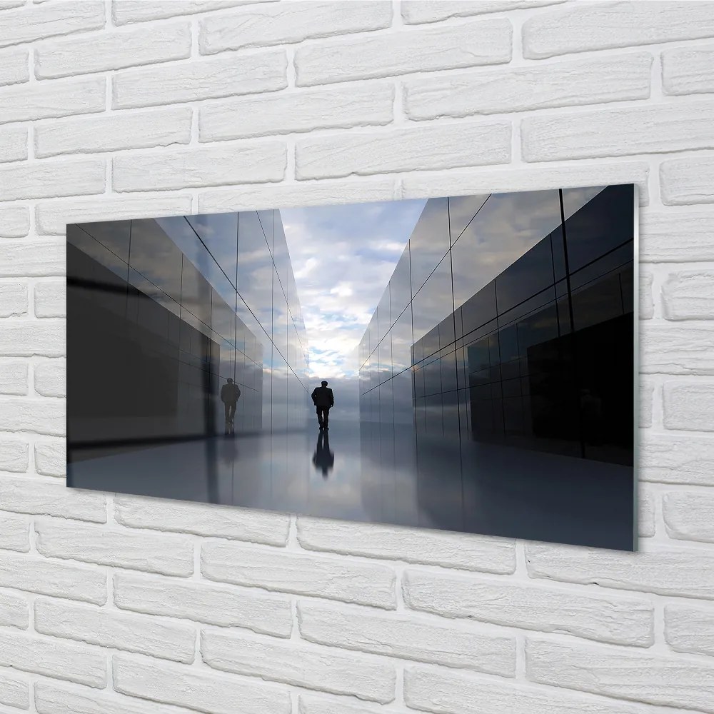 akrylový obraz zrcátka nebe 100x50 cm