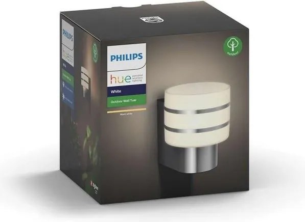 PH 17404/47/P0 Hue White Venkovní nástěnné svítidlo Philips Tuar 17404/47/P0 nerez, 2700K - PHILIPS HUE (915005561501)