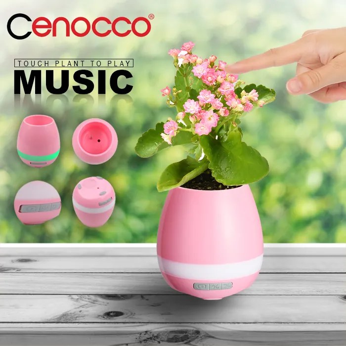 Cenocco Bluetooth reproduktor/hrající květináč Music Pot Zvolte barvu: růžová